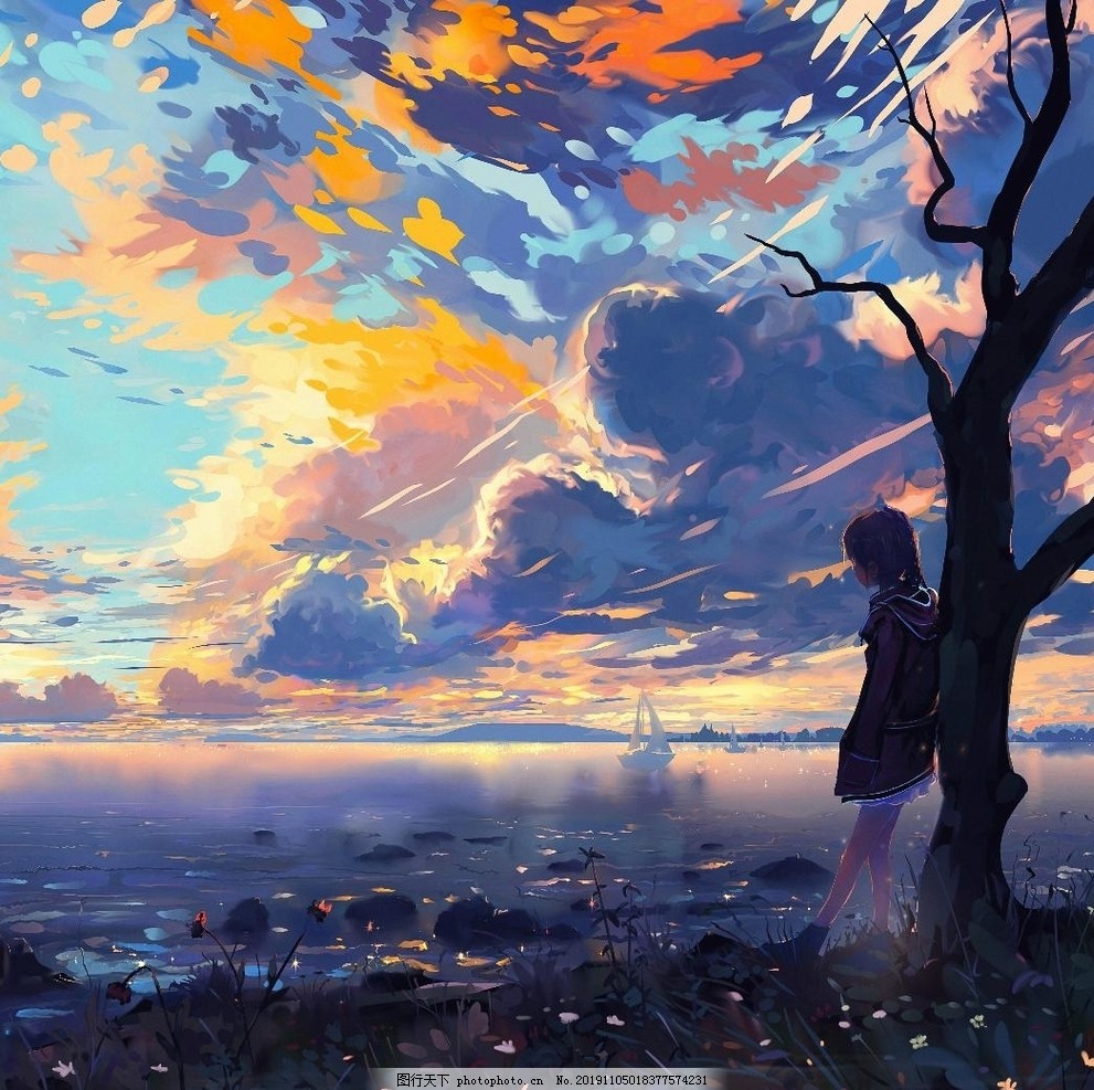 精美壁纸图片_动漫卡通_插画绘画-图行天下素材网